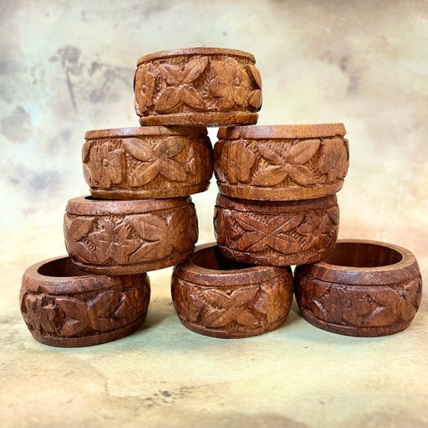 Wood Napkin Rings - Etsy
