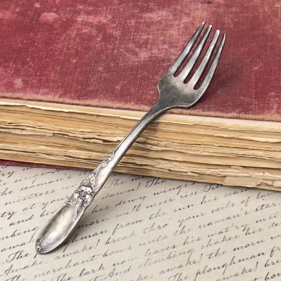 Baby Fork, Vintage White Orchid Silver Plated Small Fork - Etsy