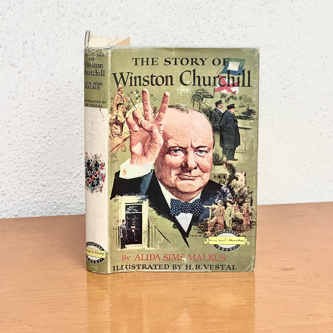 Vintage Children's History Story Book the Story of Winston Churchill ...