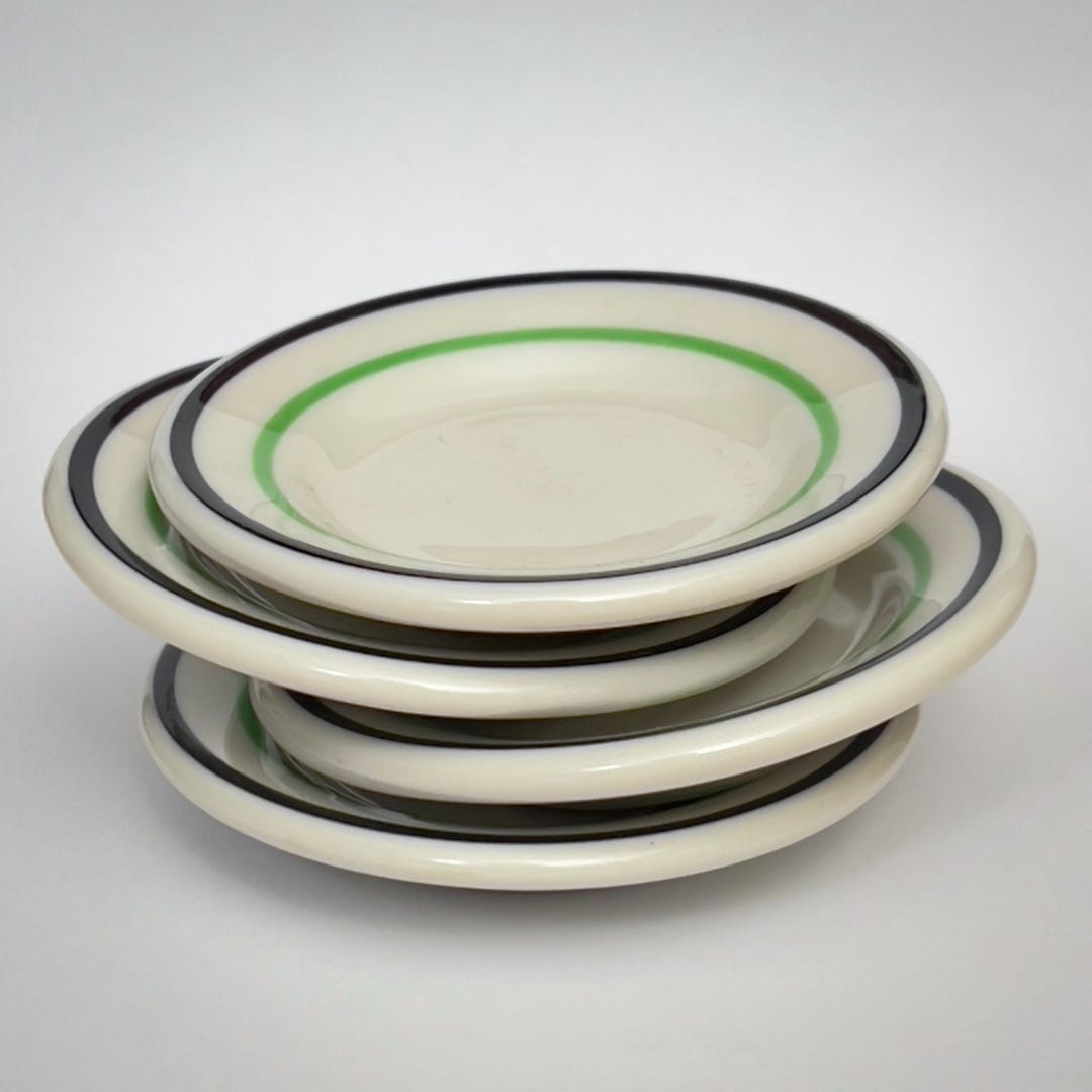 Butter Pat Dish, Vintage, Set of Four, Ironstone Restaurant Ware ...