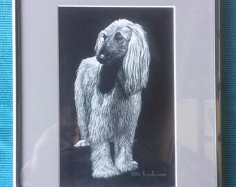 Scratchboard Dog Art - Etsy