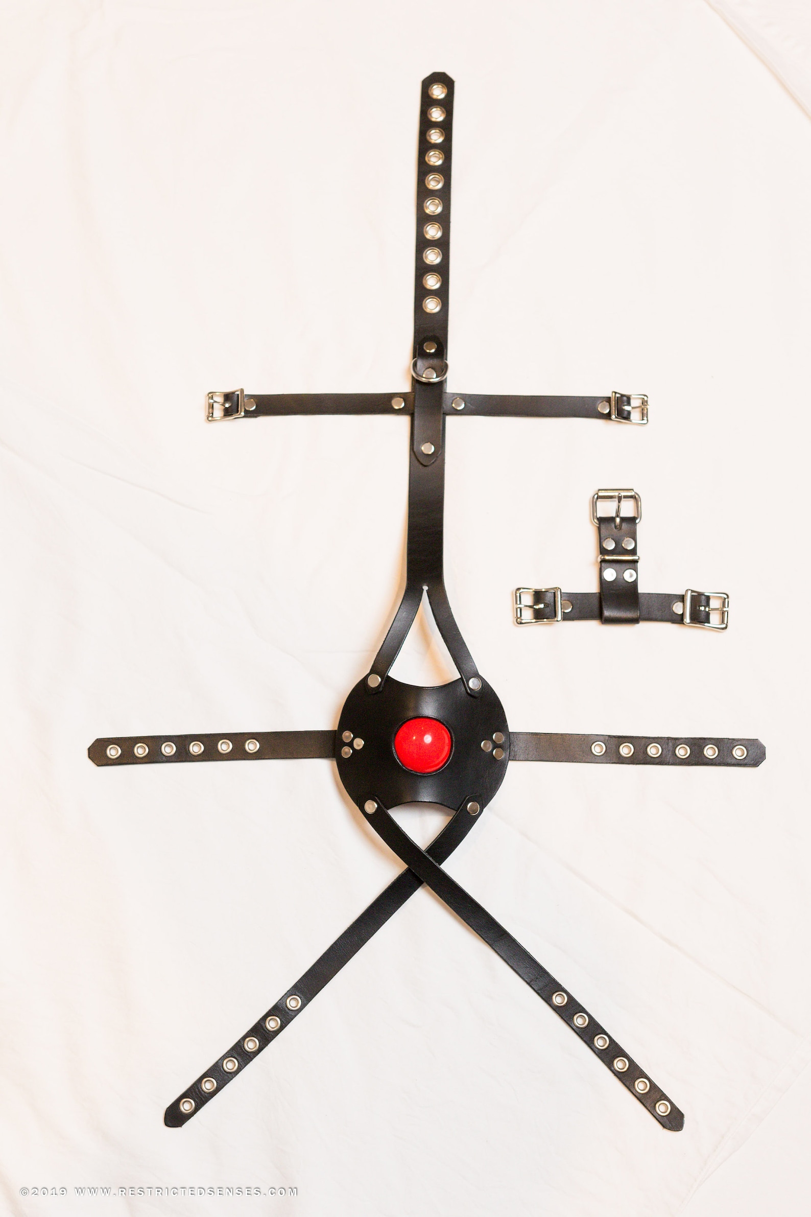 Leather Bondage Facehugger Panel Gag MATURE | Etsy