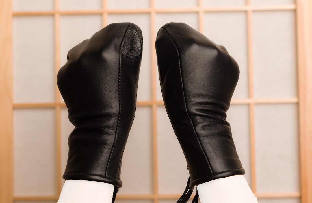 Bondage Mittens - Lambskin Leather - Hand Made to Order (MATURE) - Etsy