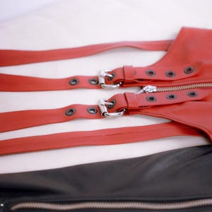 Bondage Leather Armbinder - Zipper Custom Made Italian Leather (MATURE ...