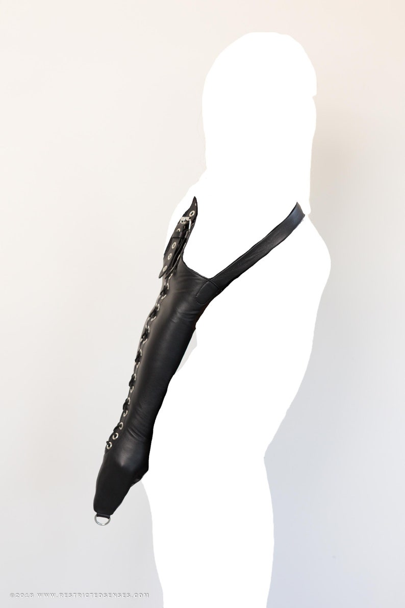 Bondage Leather Armbinder - Lacing Custom Made Italian Leather (MATURE ...