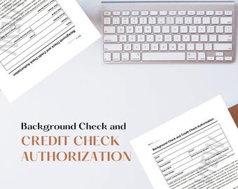 Background Check Authorization Form - Etsy