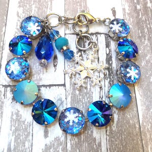 Snow Queen, Crystal, 12mm Bracelet, Glitter, Confetti, Winter ...