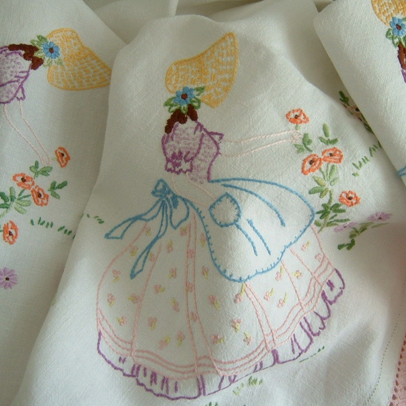 Crinoline Lady Embroidery - Etsy