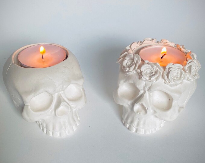 Skeleton Head Centerpiece Skull Head Flower Arrangement Skull ...