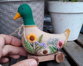 Duck Ornament Metal Duck Ornament Flying Duck Ornament Rustic Metal ...