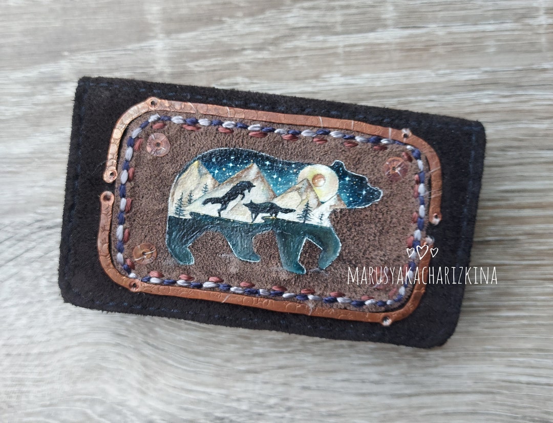 Leather Wallet, Art Wallet, Card Holder - Etsy