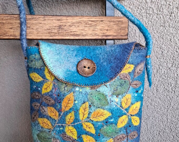Handmade Felted Handbag, Wool Purse, Crossbody Bag, Shoulder Bag - Etsy