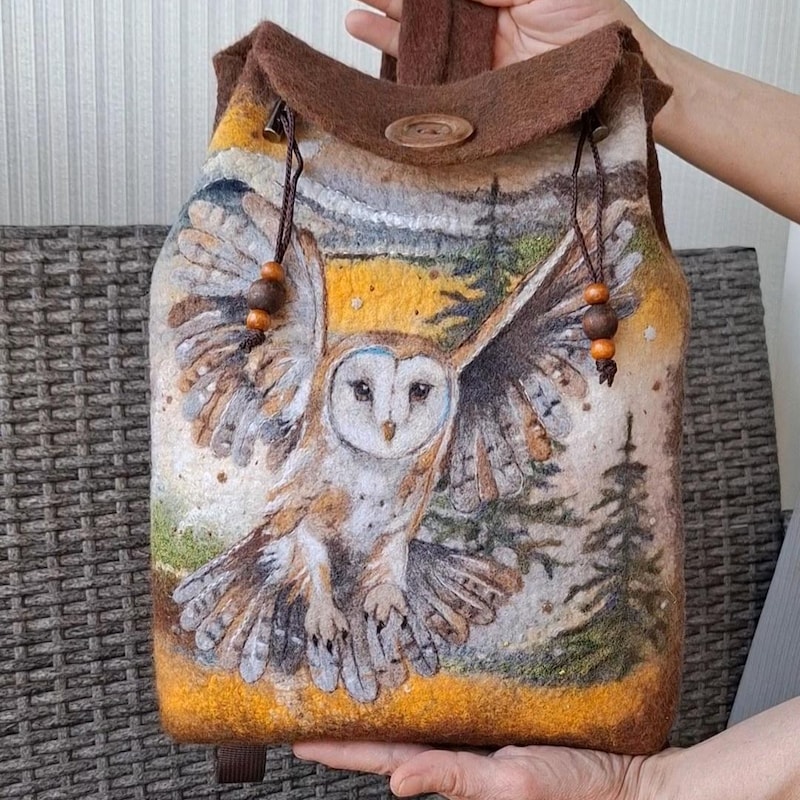 Wool Backpack - Etsy