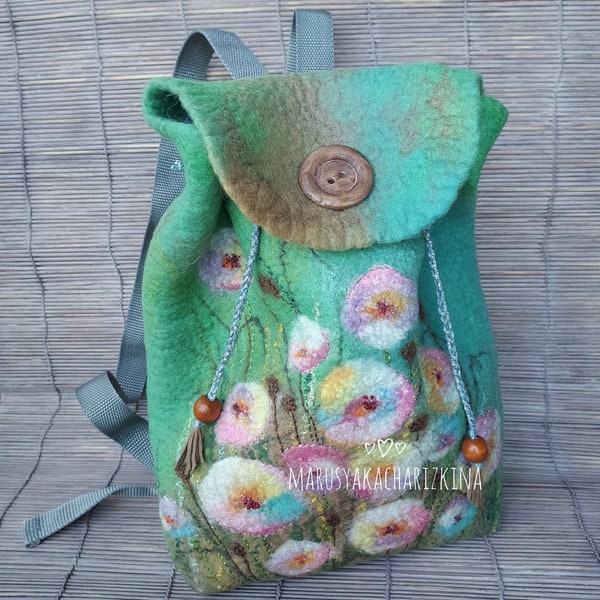 Wool Backpack - Etsy