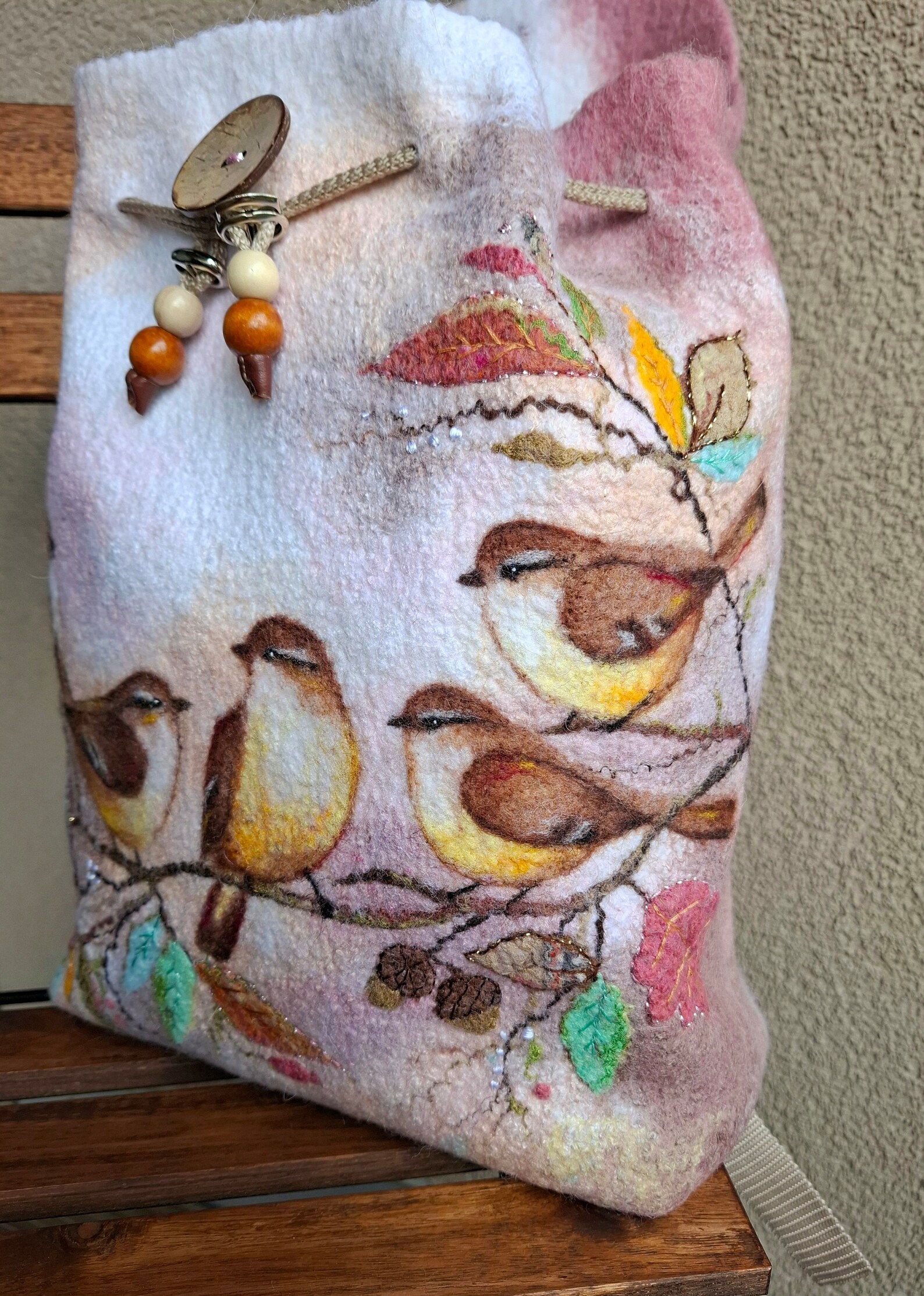 Felted Backpack, Wool Backpack, Bird Backpack - Etsy