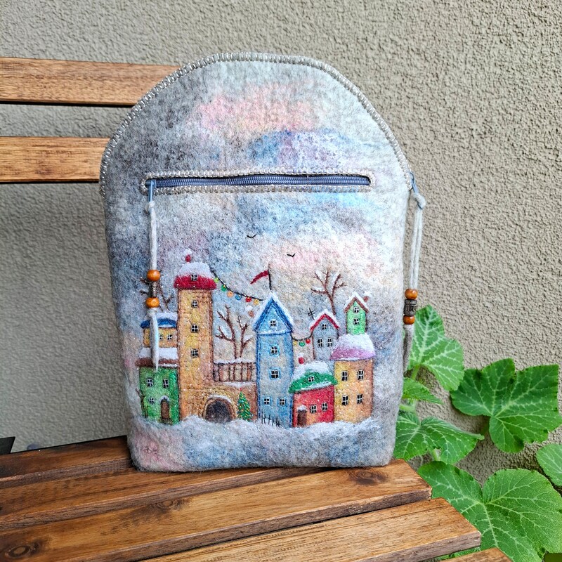 Wool Backpack - Etsy