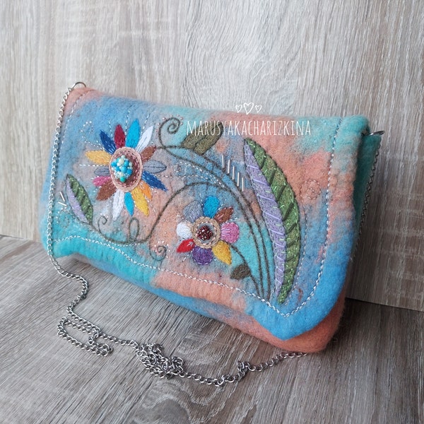 Needle Felted Purse - Etsy