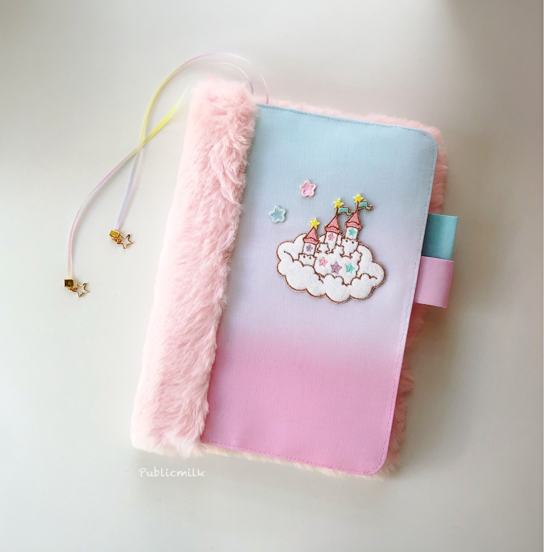 A5 Planner Cover Castle Stars, Cute Fabric Planner Cover, A5 Hobonichi ...