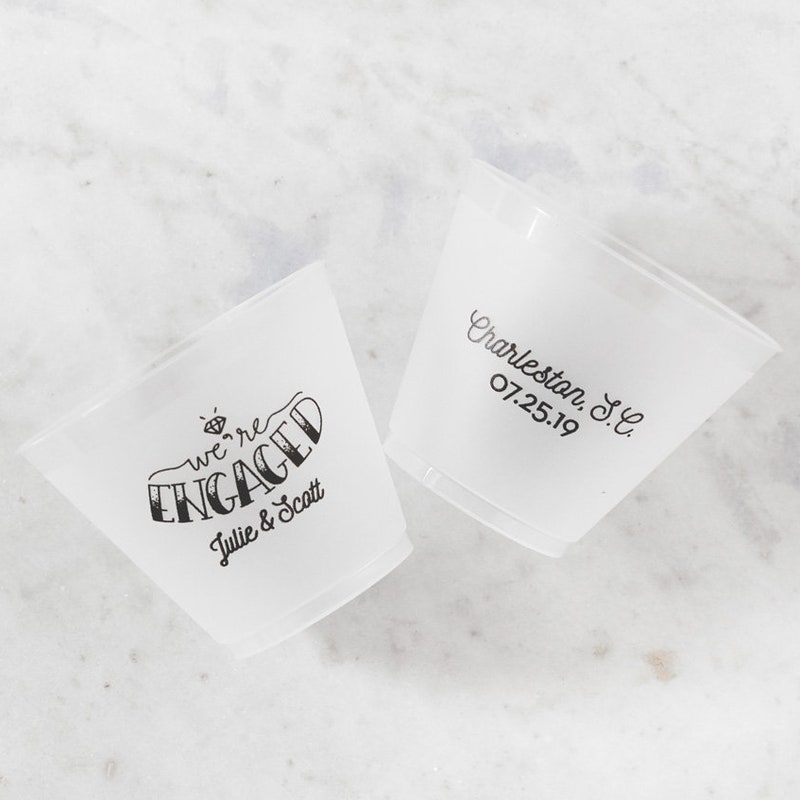 Engagement Party Cups - Etsy