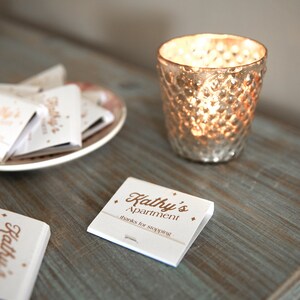 My Apartment Sparkle Matches - Personalized 30 Strike Matchbooks ...