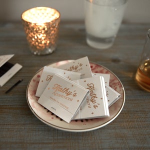 My Apartment Sparkle Matches - Personalized 30 Strike Matchbooks ...