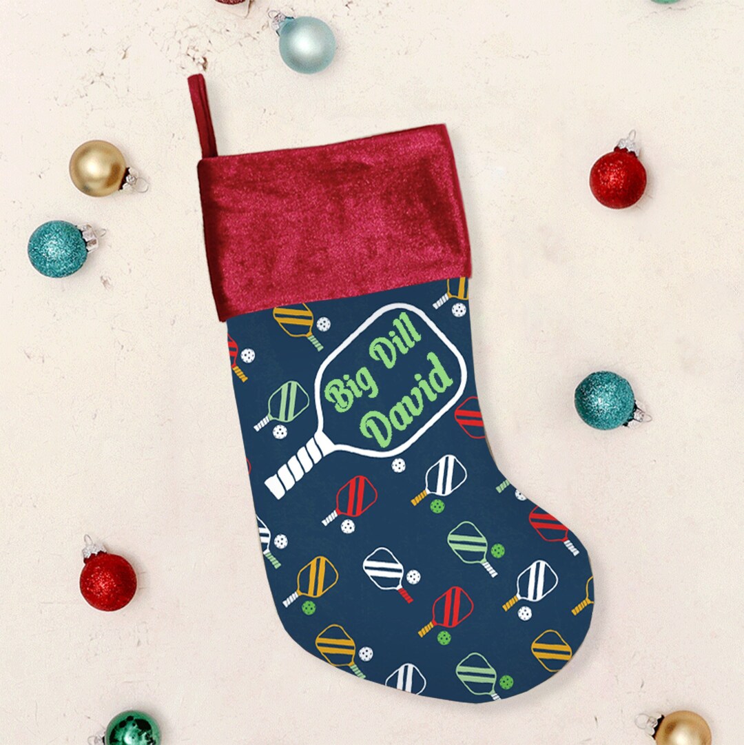 Personalized Pickleball Christmas Stocking - Customized Pickleball ...