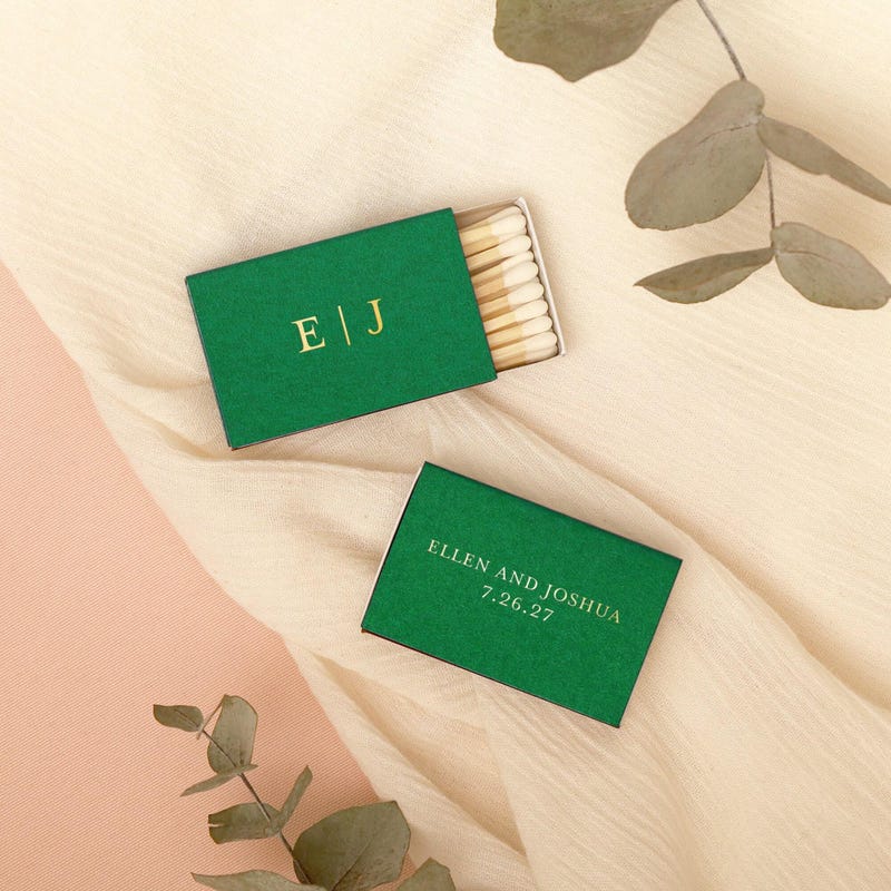 Custom Match Box Initial - Etsy