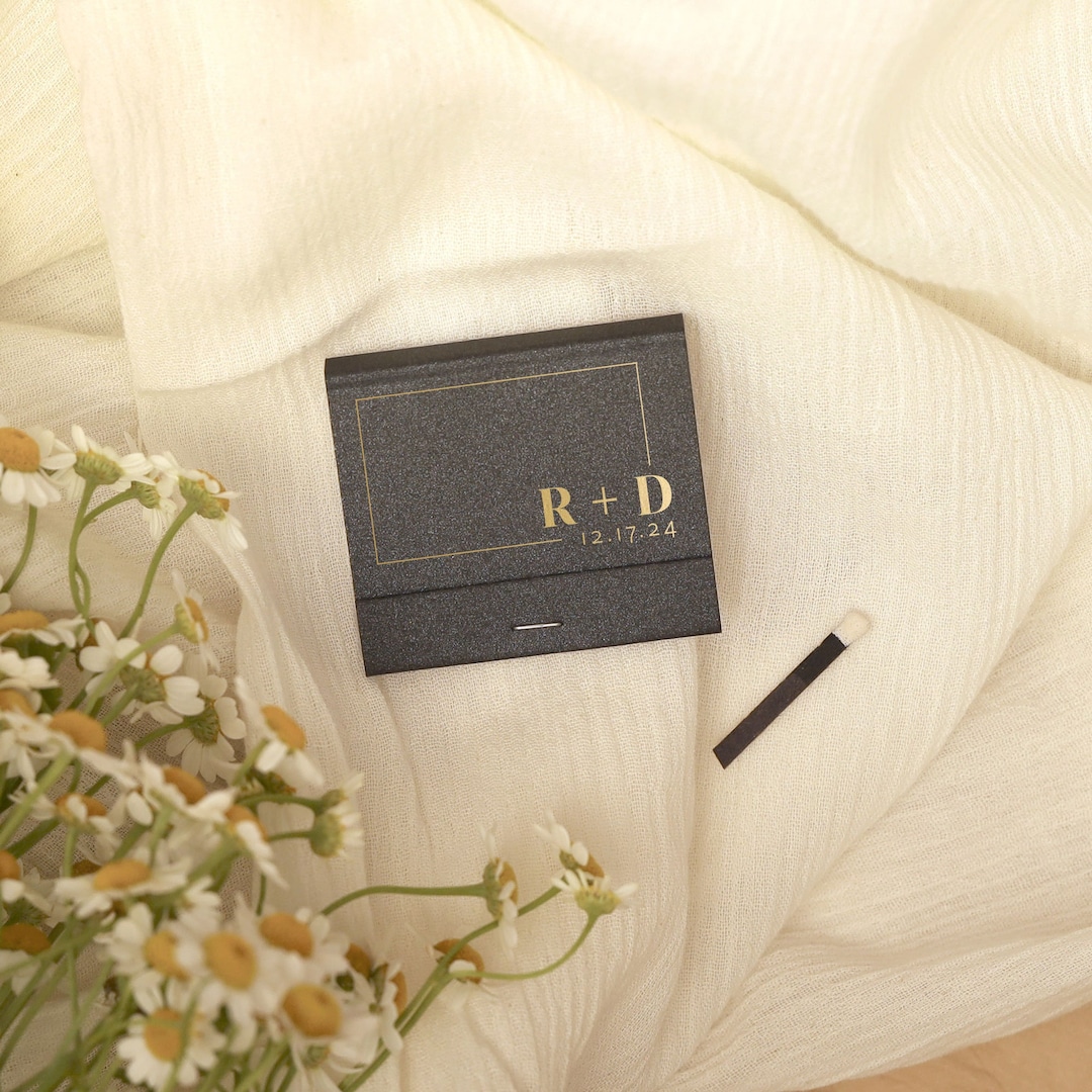 Personalized 30 Strike Matchbooks - Modern Cosmic Initial Match ...