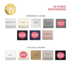 Personalized 30 Strike Matchbooks Modern Cosmic Initial - Etsy