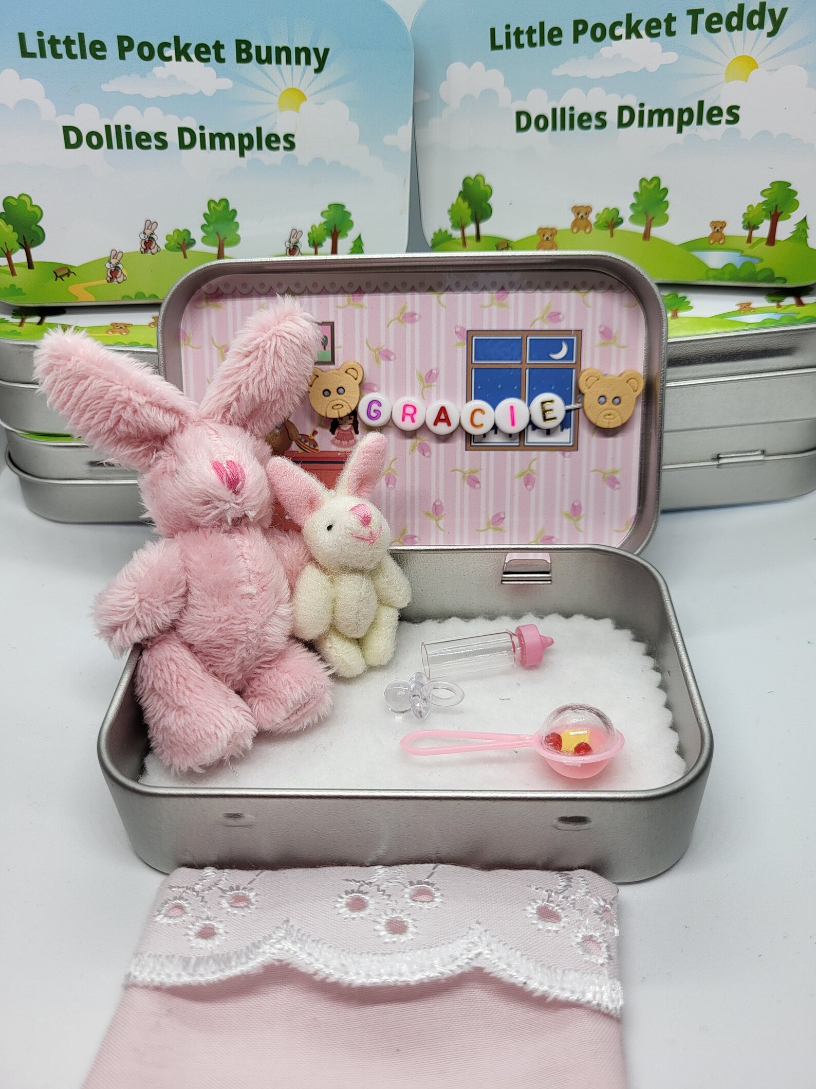 Teddy Pocket Pink Tiny Teddy/teddy Anxiety Hug/teddy Pocket - Etsy