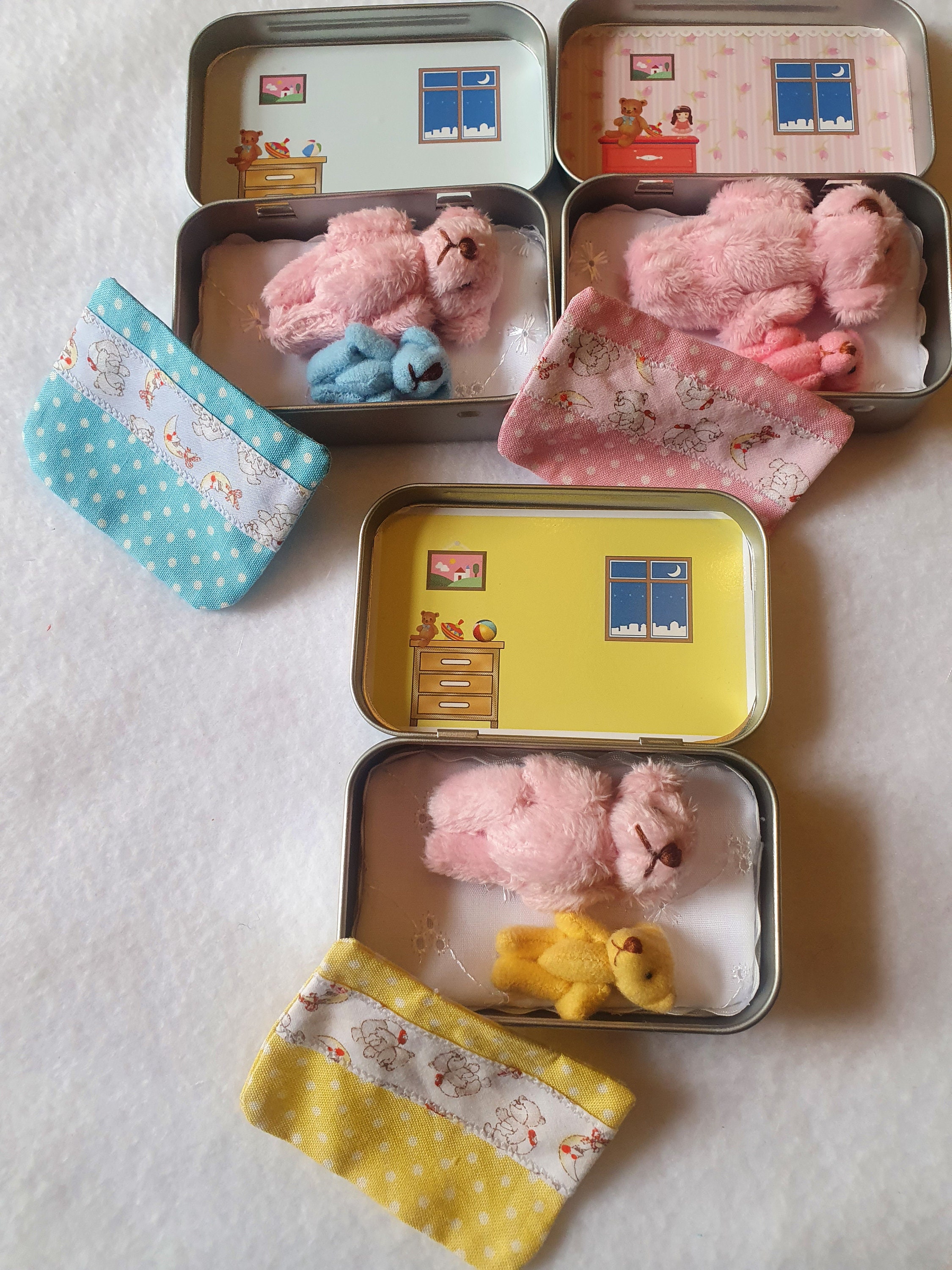 Teddy Family Mini Tin,tiny Teddy Family,all Inclusive Family,choose ...