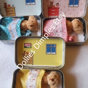 Teddy Family Mini Tin,tiny Teddy Family,all Inclusive Family,choose ...