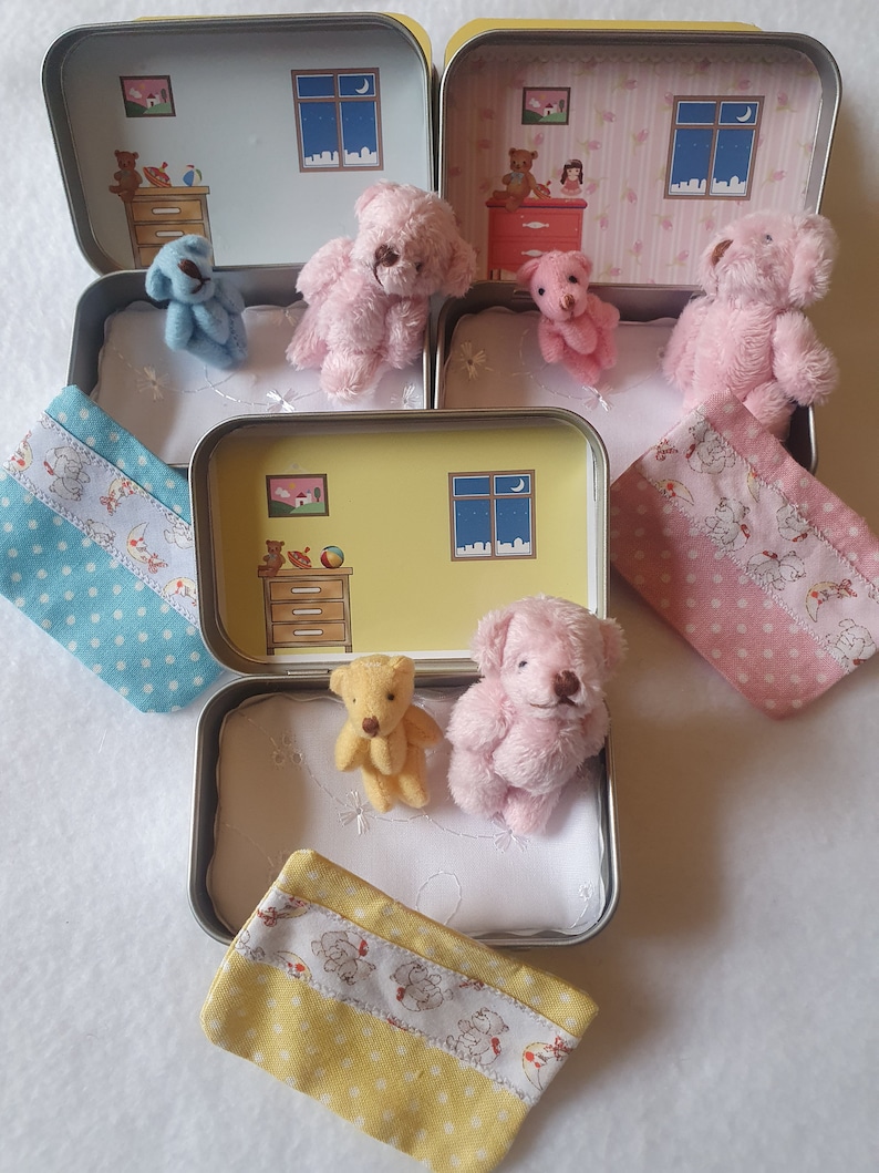 Teddy Family Mini Tin,tiny Teddy Family,all Inclusive Family,choose ...