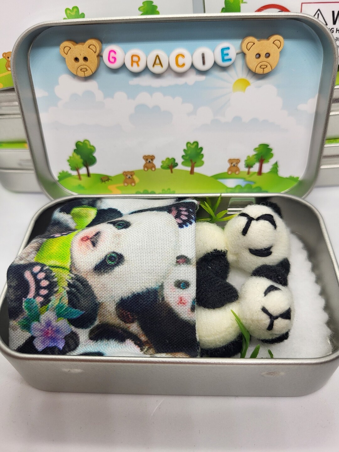 Panda Mummy Baby Panda/daddy Panda Baby Panda/miniature Pocket Hug ...