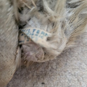 Sad Vintage Stuffed Cat Made in England/sad Old Chiltern Cat Toy/wood ...