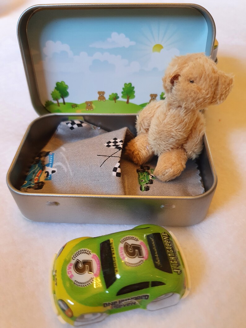 Pocket Teddy Racing Car/miniature Teddy Car/race Track - Etsy