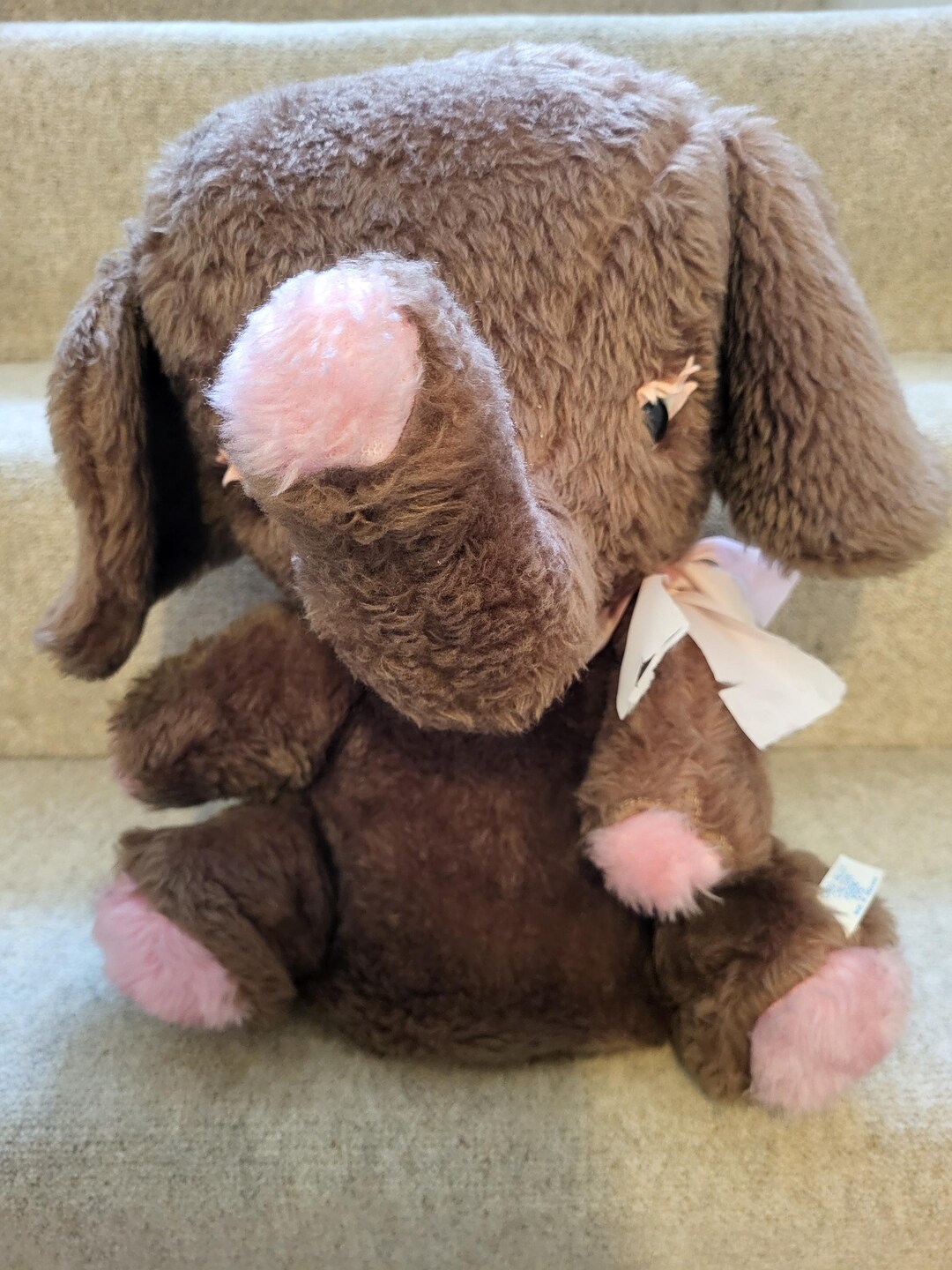 Rare Vintage Chad Valley Elephant Pyjama Nightdress Zipped Case/brown ...