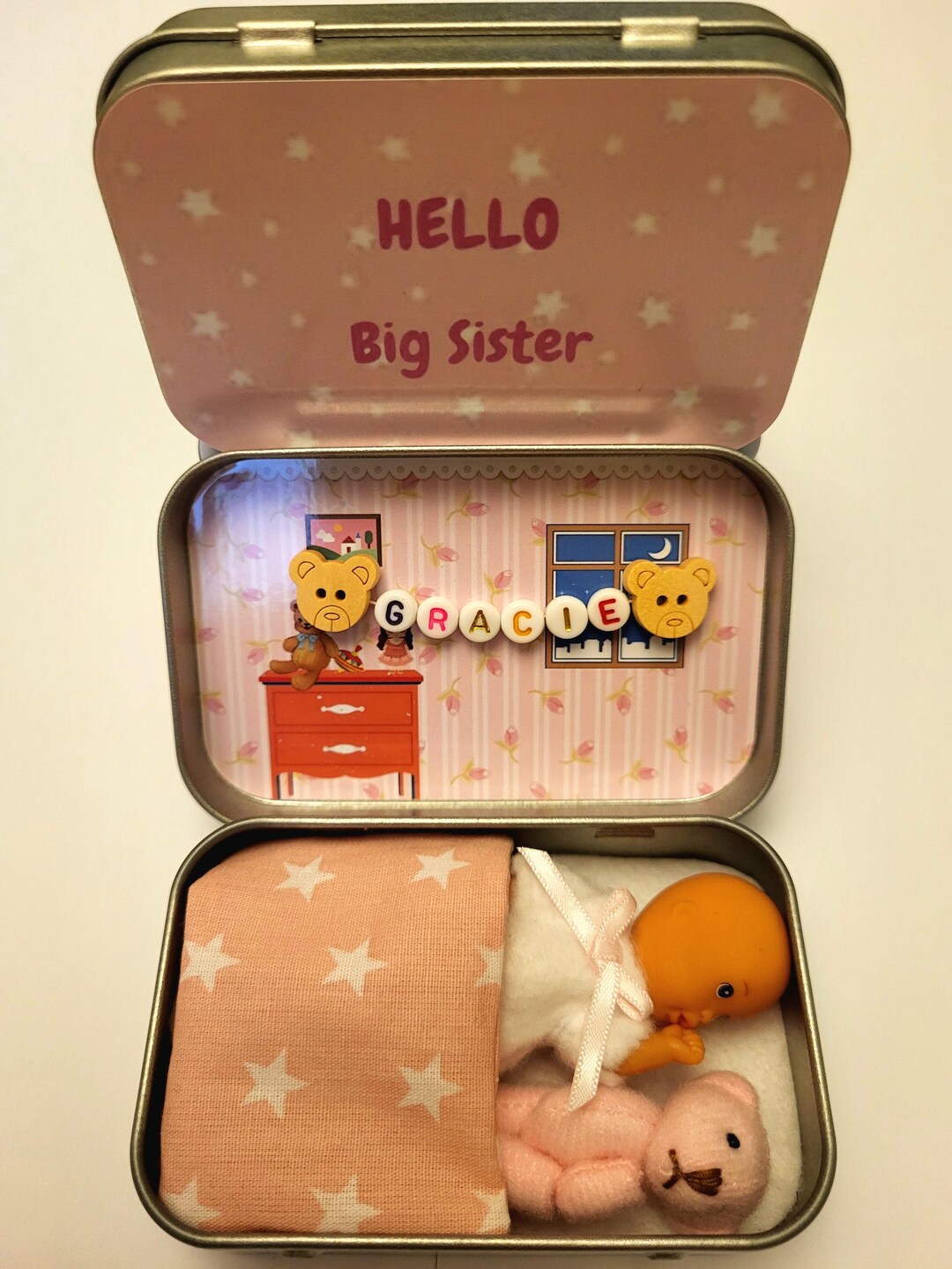 Baby to Sibling Gift/gift for Big Sister Hello Big Brother Personalised ...