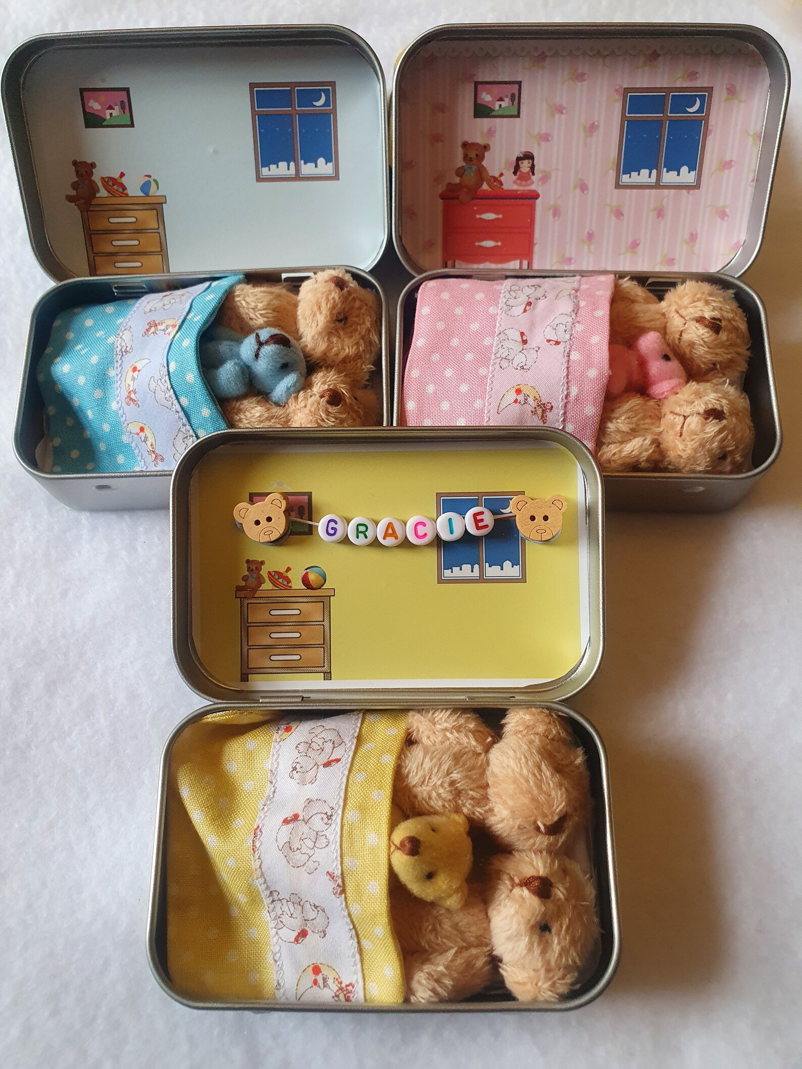 Teddy Family Mini Tintiny Teddy Familyall Inclusive - Etsy