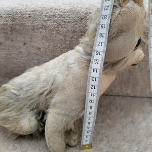 Sad Vintage Stuffed Cat Made in England/sad Old Chiltern Cat Toy/wood ...