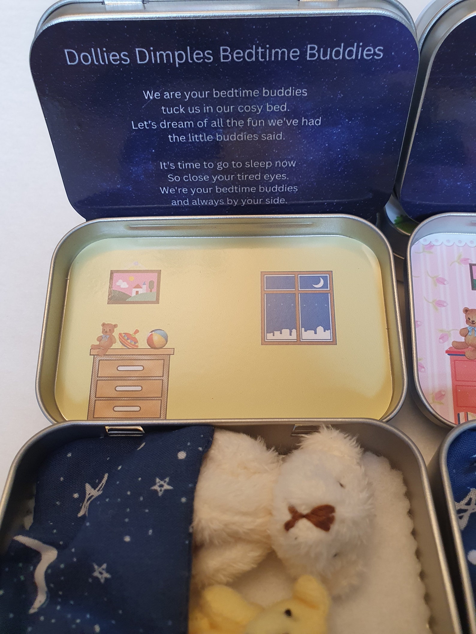 Teddy Bear Bedtime Buddy Tiny Worry Poem/anxiety Sleep Buddy - Etsy