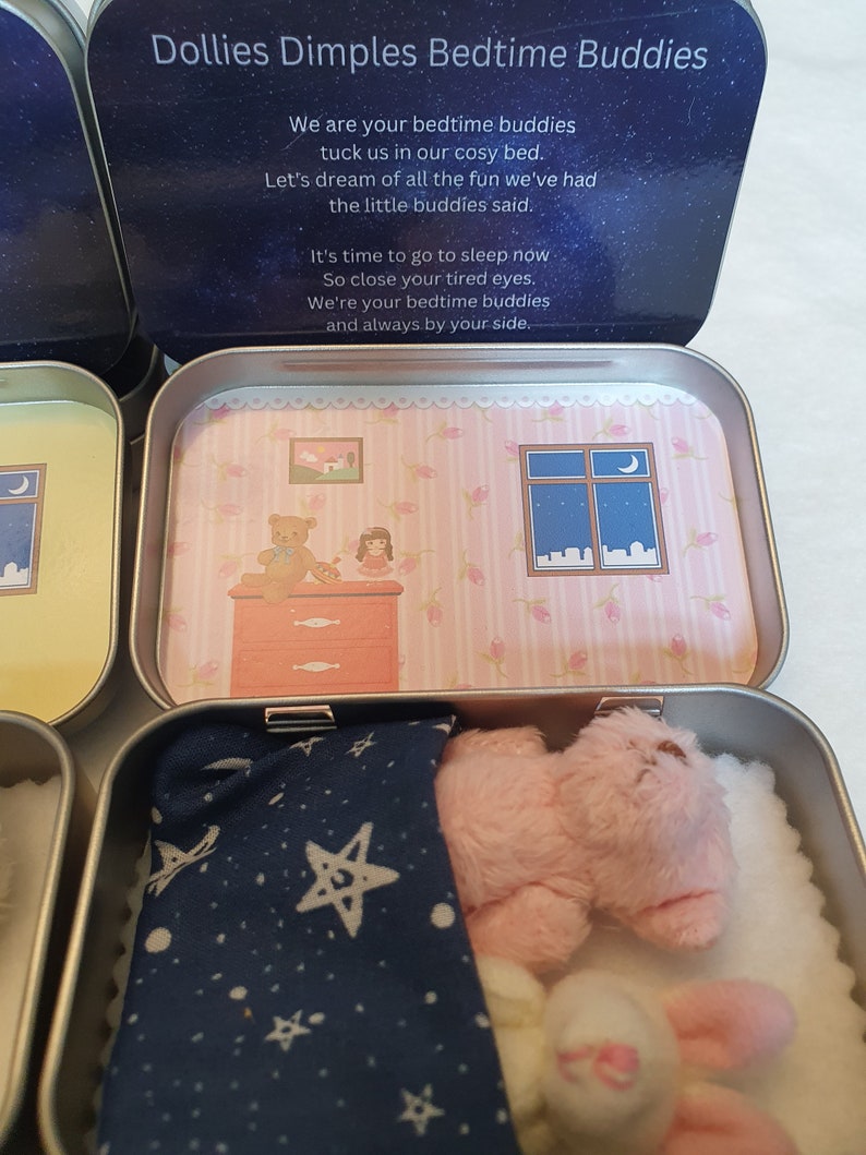 Teddy Bear Bedtime Buddy Tiny Worry Poem/anxiety Sleep Buddy - Etsy