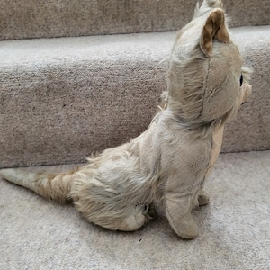 Sad Vintage Stuffed Cat Made in England/sad Old Chiltern Cat Toy/wood ...