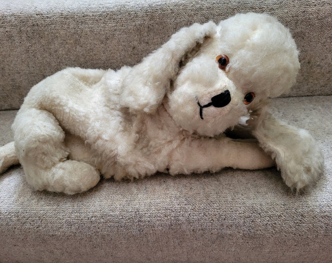 Vintage Rare Poodle Zipped Pyjama Case/1950s Pure Wool Made in England ...