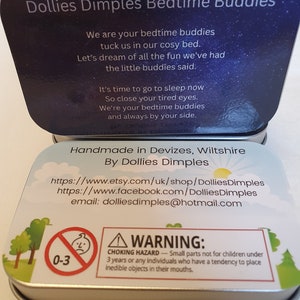 Teddy Bear Bedtime Buddy Tiny Worry Poem/anxiety Sleep Buddy Ted/sleep ...