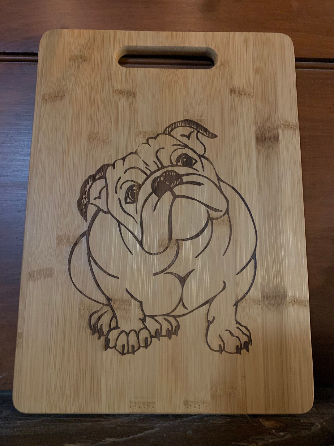 Bulldog Cutting Board English Bulldog Lover Gift, Fun and Unique ...