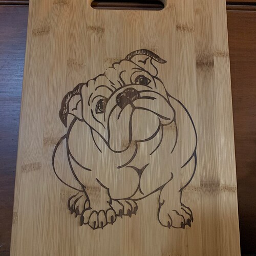 Bulldog Cutting Board English Bulldog Lover Gift Fun and - Etsy