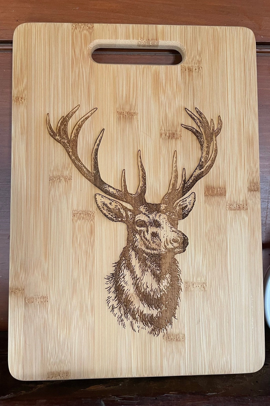 Stag Buck Deer Engraved Cutting Board - Etsy