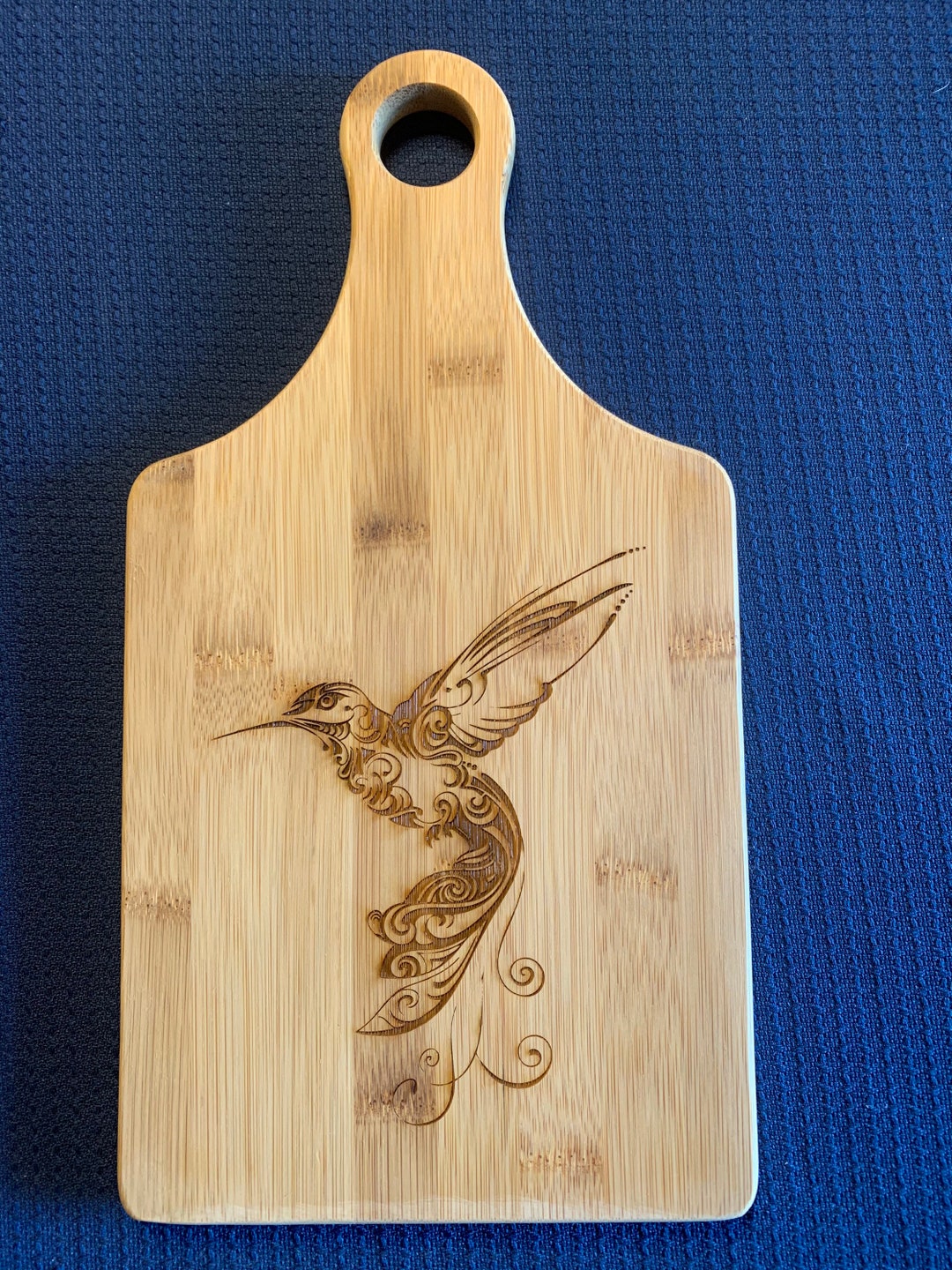 Hummingbird Bamboo Paddle Cutting Board! FREE SHIPPING!!! - Etsy