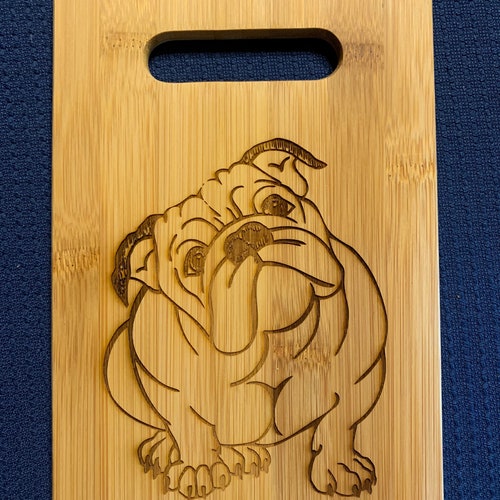 BULLDOG Cutting Board - Etsy